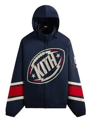 Kith X Nfl New York Giants Padded Nylon Jacket - Nocturnal