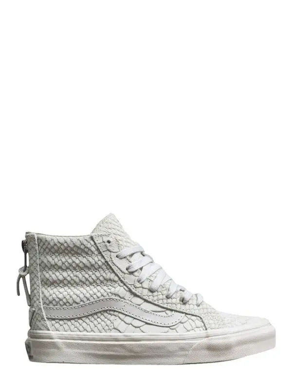 VANS Sk8-hi Slim Zip Dx Mono Python High-top Sneakers - Gray/angora