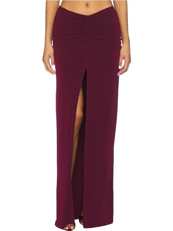 LOVERS AND FRIENDS Leighton Maxi Skirt - Plum