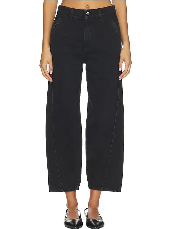 ICON DENIM LA Juno Wide-leg Jeans - Graphite Black