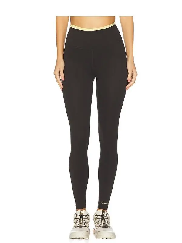 P.E Nation Vita Full Length Legging In Black - Smokestone & Lemonade