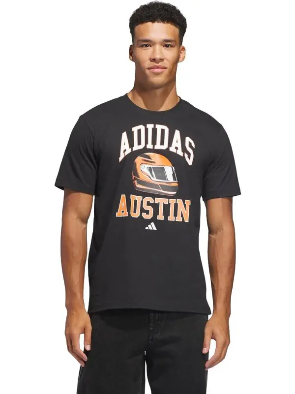 Adidas Austin Collegiate Motorsport Graphic T-shirt - Black