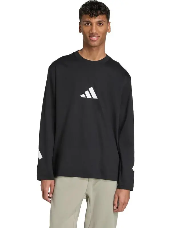 Adidas Z.n.e. Long Sleeve Tee Black - Black / White