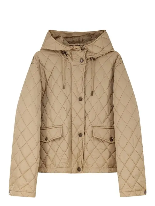 Burberry Stitched Nylon Jacket - Beige