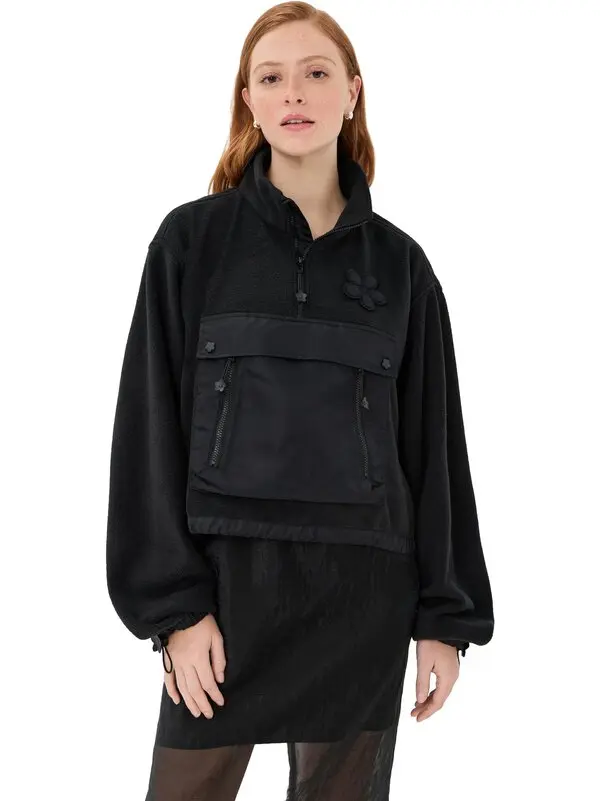 Cecilie Bahnsen Bastian Anorak Fleece - Black
