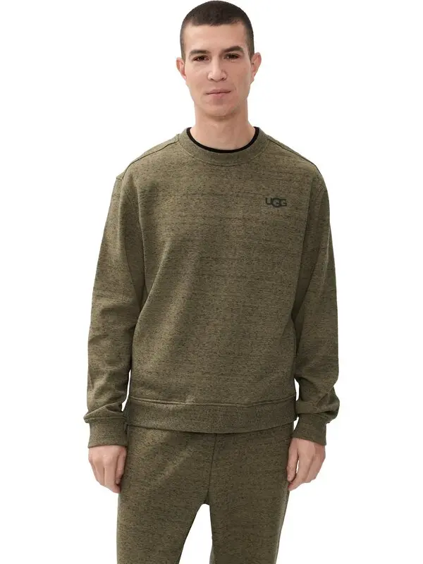 UGG Nyles Lounge Crew Sweatshirt - Burnt Olive Heather