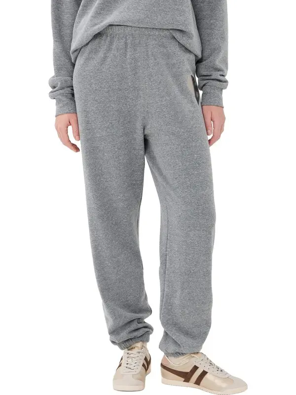 Sprwmn Heart Logo Fleece Sweatpants - Dark Heather Grey