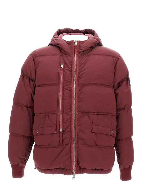 Stone Island Thermal Padded Windproof Puffer Jacket - Red