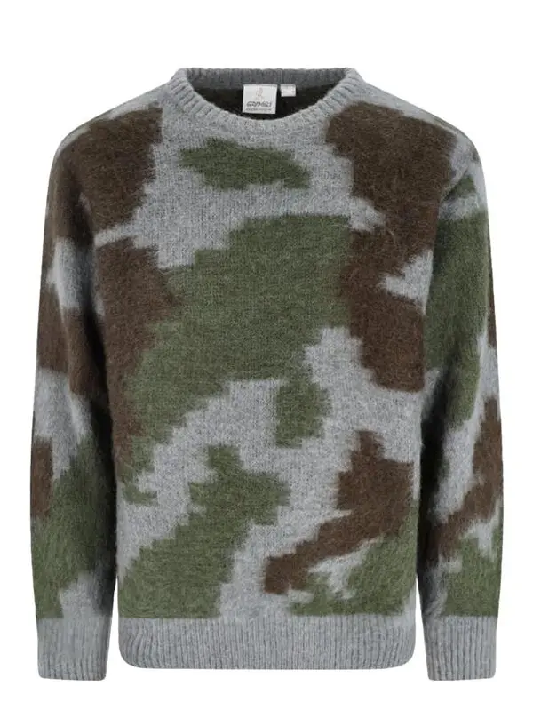Gramicci Printed Crewneck Sweater - Green