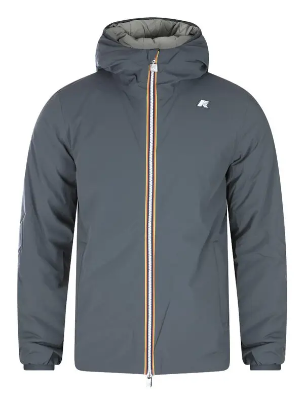 K-WAY Jack St Warm Double Jacket - Grey Shadow-green Oak