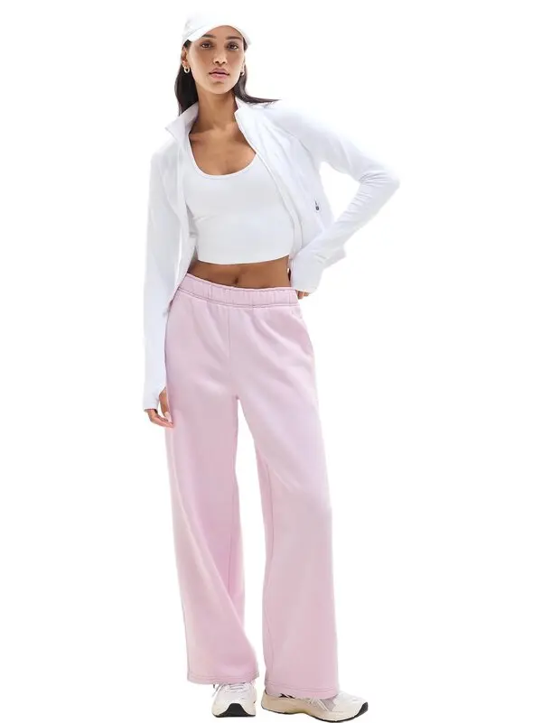 Athleta Forever Fleece Wide Leg Pant - Primrose