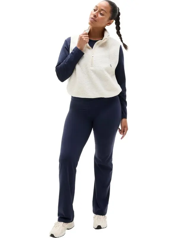 Athleta Elation Ultra High Rise Straight Leg Pant - Navy