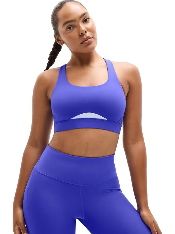 Athleta Interval Colorblock Bra A-c - Borealis