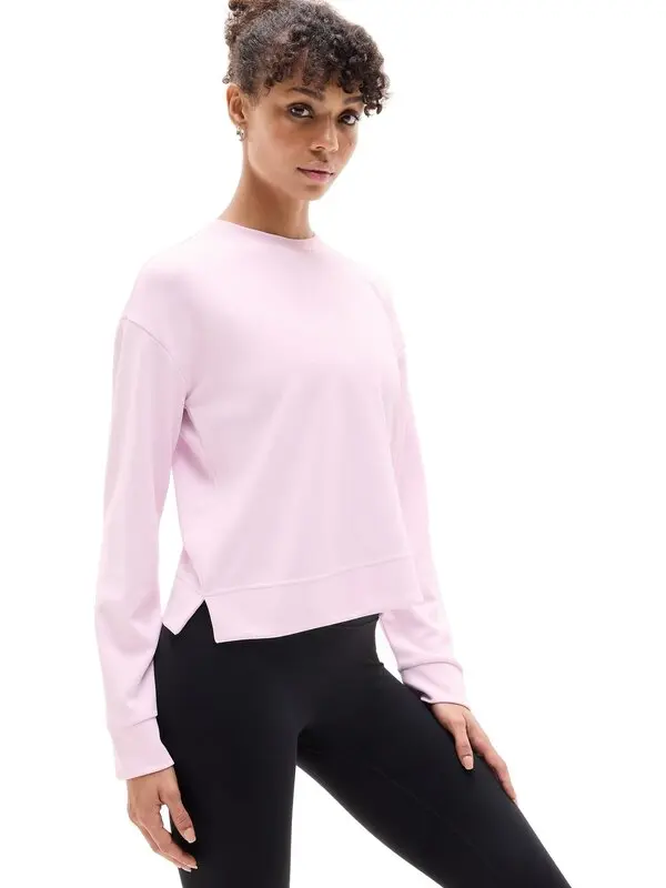 Athleta Seasoft Crewneck Sweatshirt - Primrose