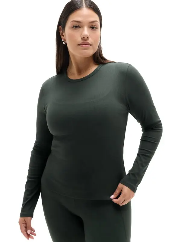 Athleta Signature Ribbed Top - Elm