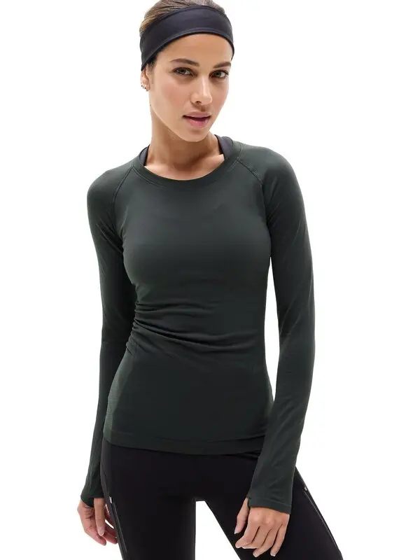 Athleta Momentum Seamless Top - Elm