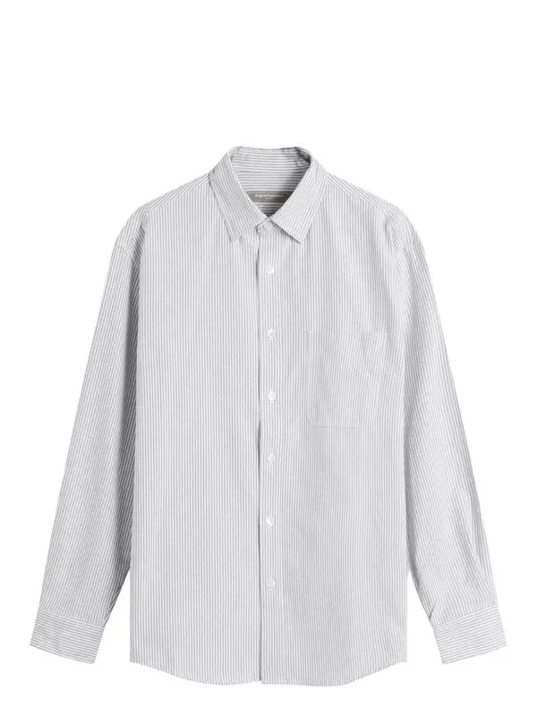 FRIZMWORKS Og Stripe Oversized Shirt - Gray