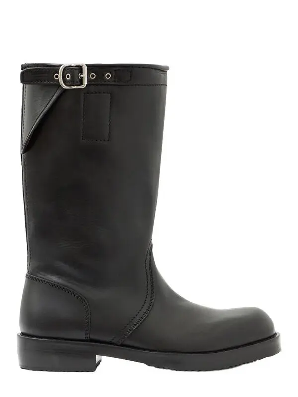 Dries Van Noten Leather Boots - Black