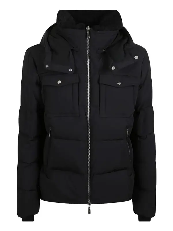 MOORER Padded Coat - Black