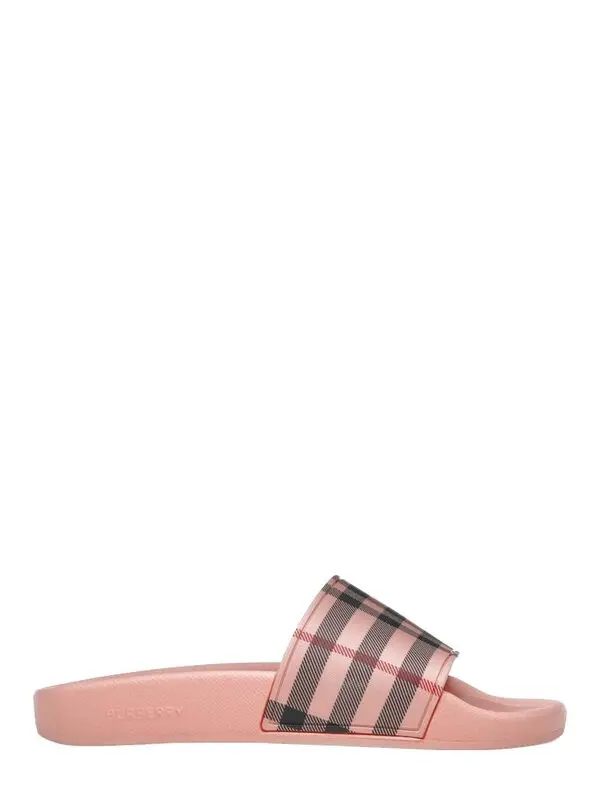Burberry Furley Vintage Check Slides - Pink