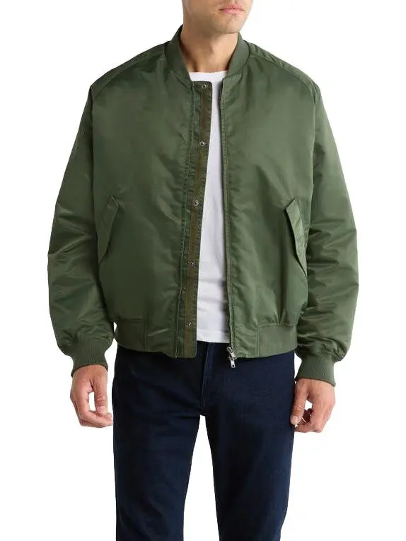 PERCIVAL Nylon Bomber Jacket - Forest