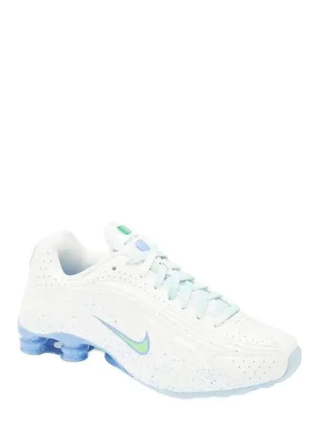 Nike Shox R4 Sneaker - Summit White/green/royal