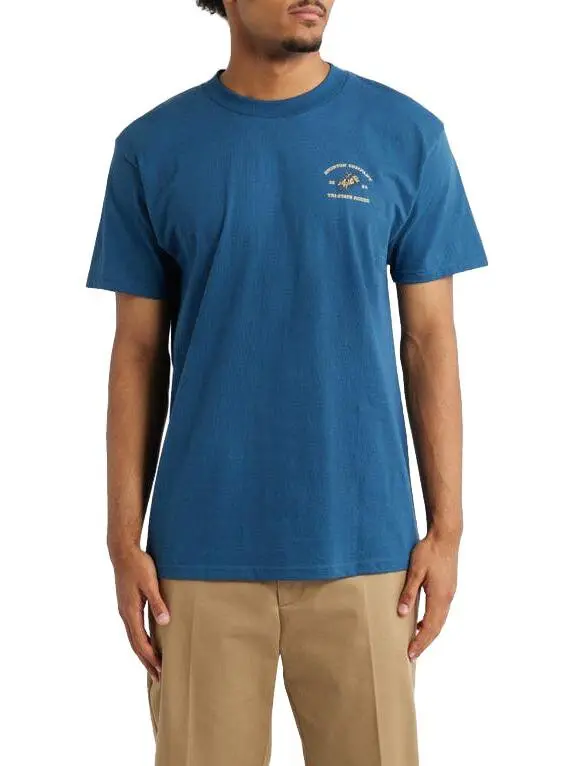 Brixton Danforth Graphic T-shirt - Harbor Blue