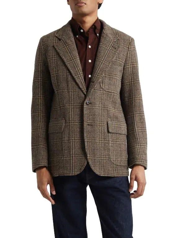 DRAKE'S Mk. Ii Wool Tweed Sport Coat - Brown