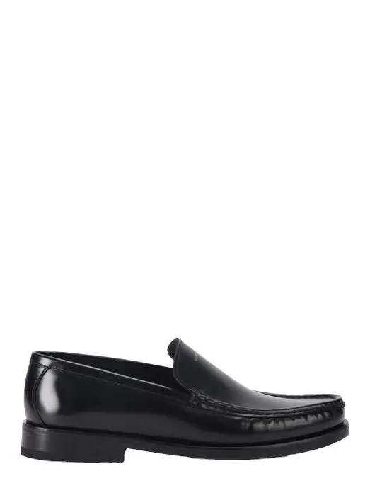 Kurt Geiger Denman Moc Toe Leather Loafer - Black