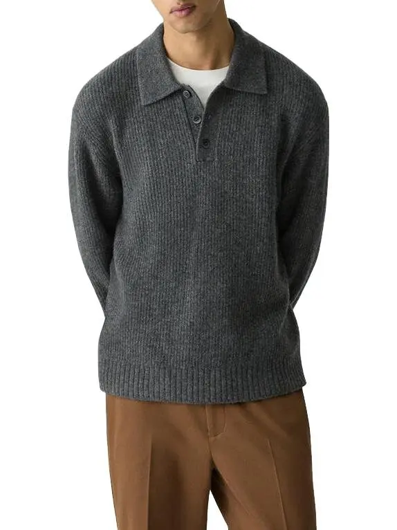 Theory Astor Merino Wool-blend Sweater - Charcoal