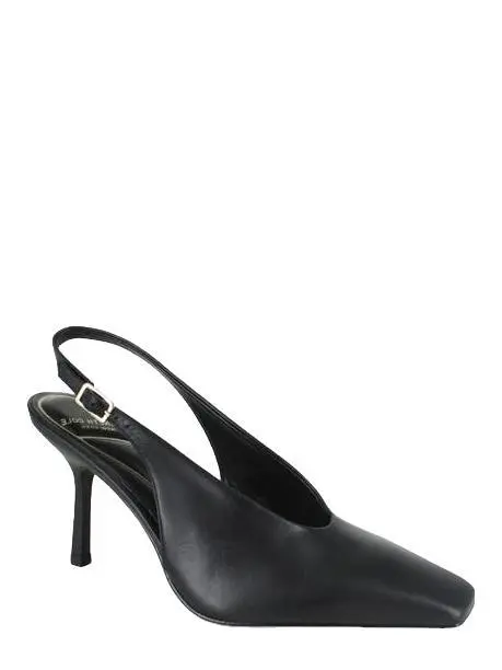 KENNETH COLE Aerial Slingback Pump - Black Leather