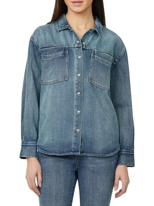 Habitual Oversized Denim Shirt - Marine