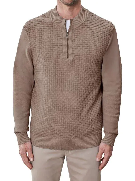 Robert Barakett Gellar Half Zip Sweater - Pottery