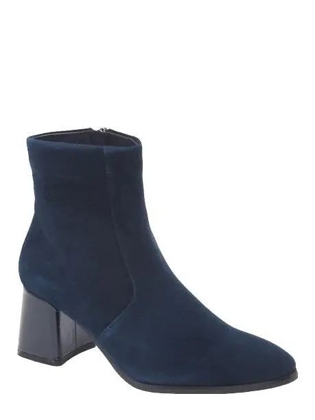 Regarde Le Ciel Millie Block Heel Booties - Etna Navy