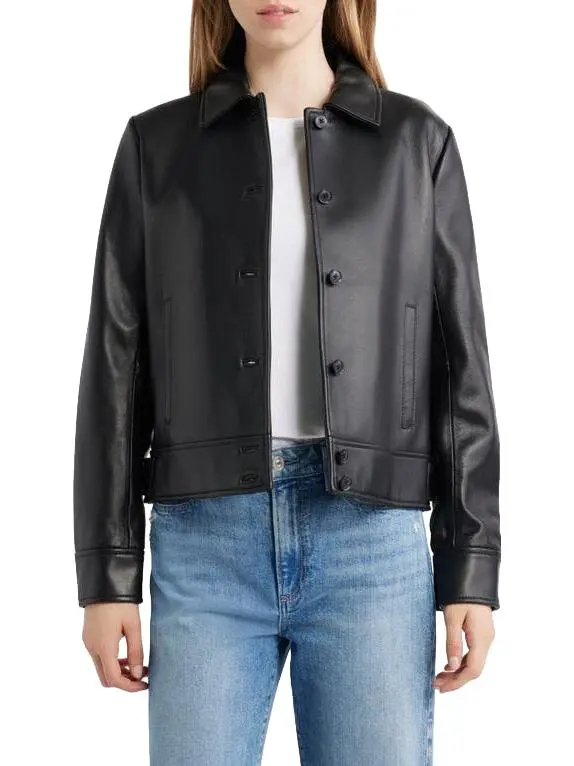 Ralph Lauren Leather Jacket - Black