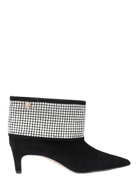 Kurt Geiger Fold-over Embellished Bootie - Charcoal