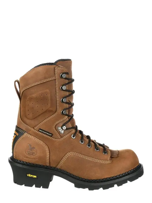 GEORGIA BOOT Comfort Core Logger Waterproof Work Boot - Brown