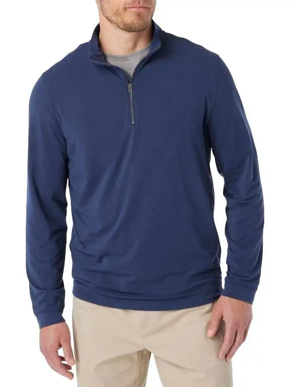 FAIR HARBOR Compass Performance Quarter Zip - Navy