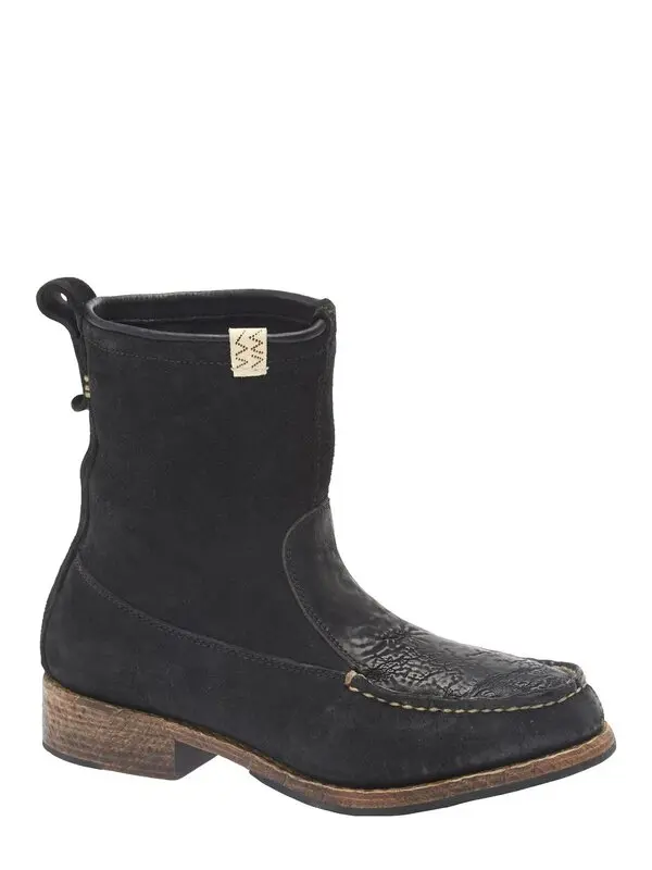 Visvim Nakoda Suede Boots - Black