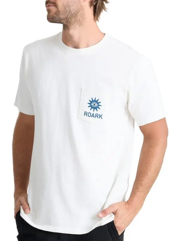 ROARK Guideworks Pocket Graphic T-shirt - Off White