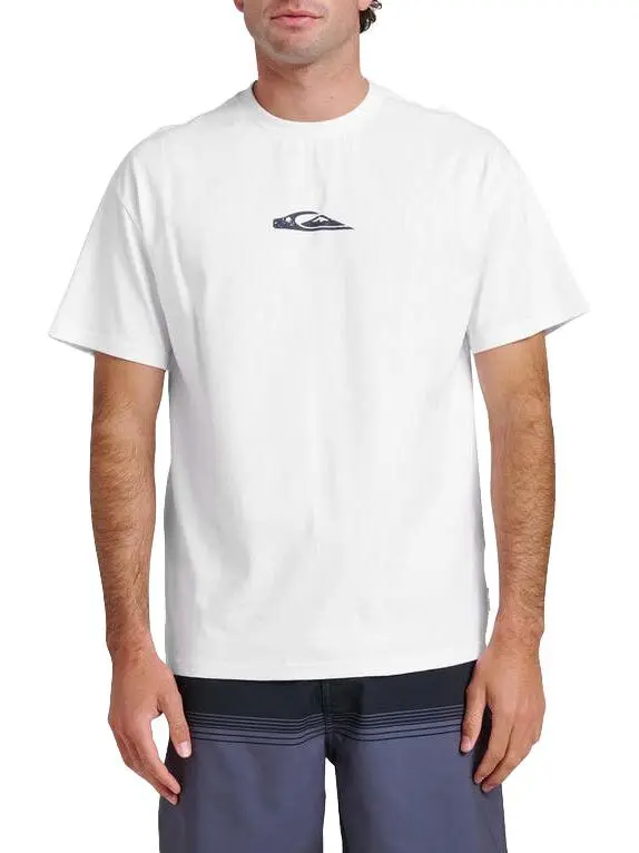 Quiksilver Jungle Cat Oversize Graphic T-shirt - White