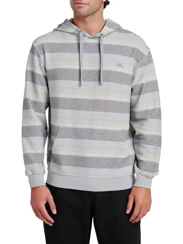 Quiksilver Striped Hoodie - Quarry