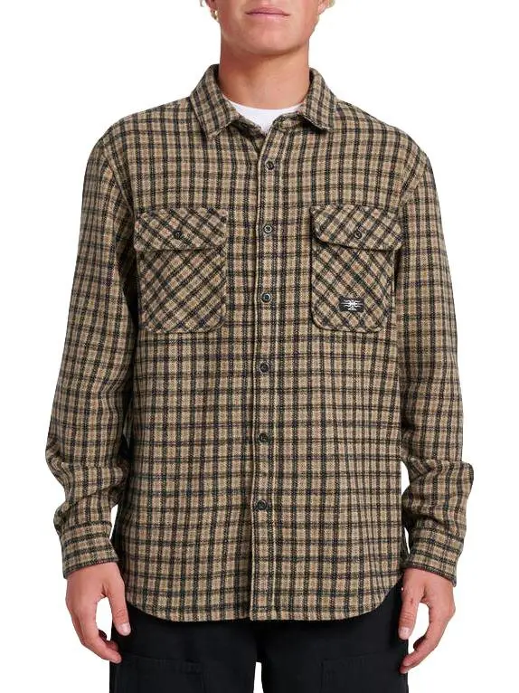 Quiksilver Mercury Sandstrokes Flannel Button-up Shirt - Elmwood