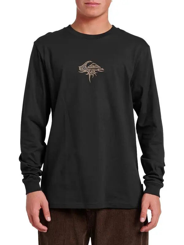 Quiksilver Three Piece Long Sleeve Graphic T-shirt - Black