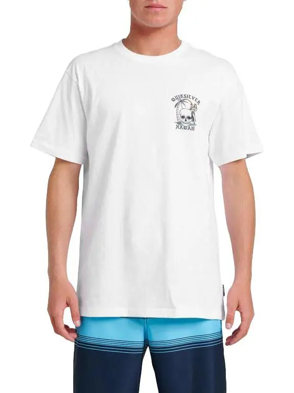 Quiksilver Hawaii Hula Dance Graphic T-shirt - White