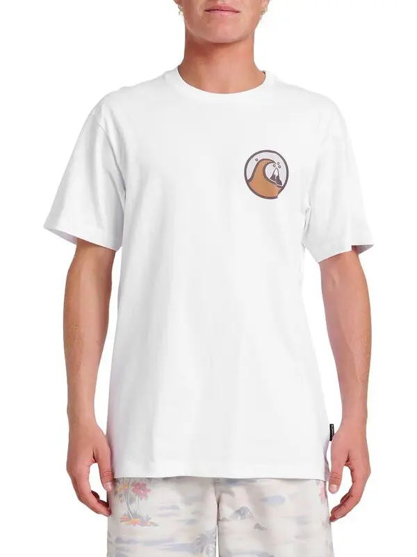 Quiksilver Jungle Wave Graphic T-shirt - White