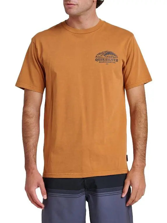 Quiksilver Going Left Graphic T-shirt - Almond