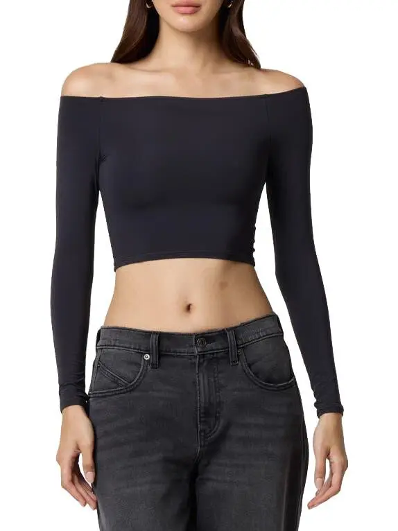 FLORENCE BY MILLS Softie Flex Long Sleeve Top - Black