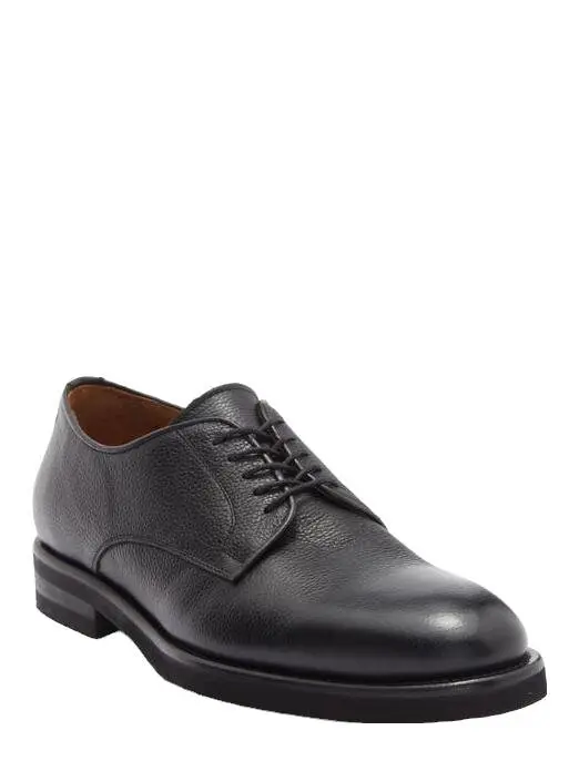 Nordstrom Italian Collection Collodi Plain-toe Derby - Black Leather