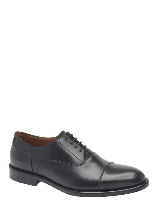 Nordstrom Italian Leather Cap Toe Oxford - Black Leather